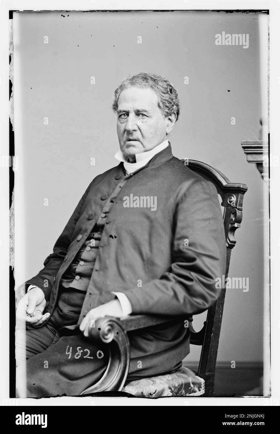 Portrait of Rev. R. Sheldon, a 19th-century religious figure. This ...