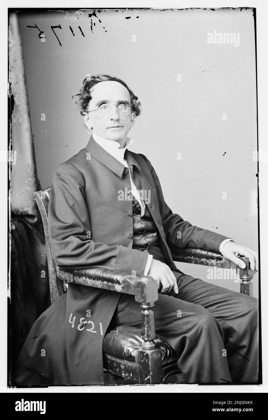 Portrait of Reverend J.M. Randall, a religious leader, captured in the ...