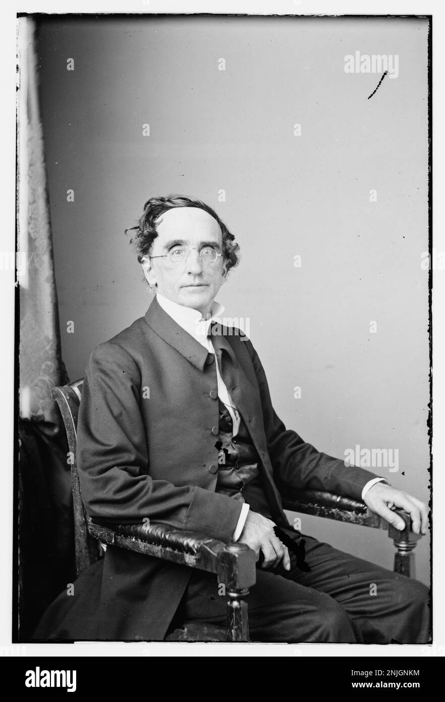 Portrait of Reverend J.M. Randall, captured in the Library of Congress ...