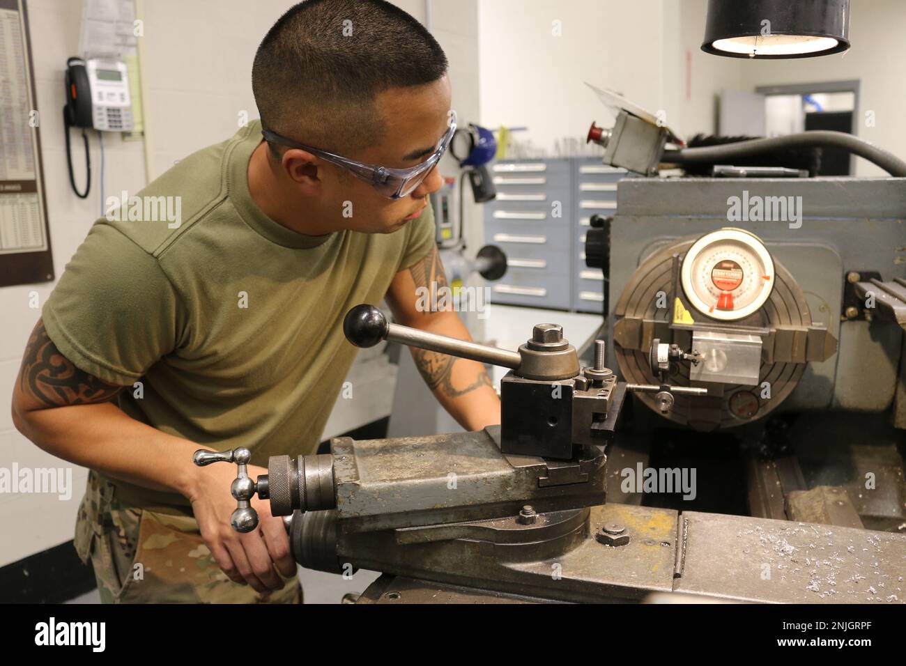 Staff Sgt. Daniel Harner, 445th Maintenance Squadron metals technology ...