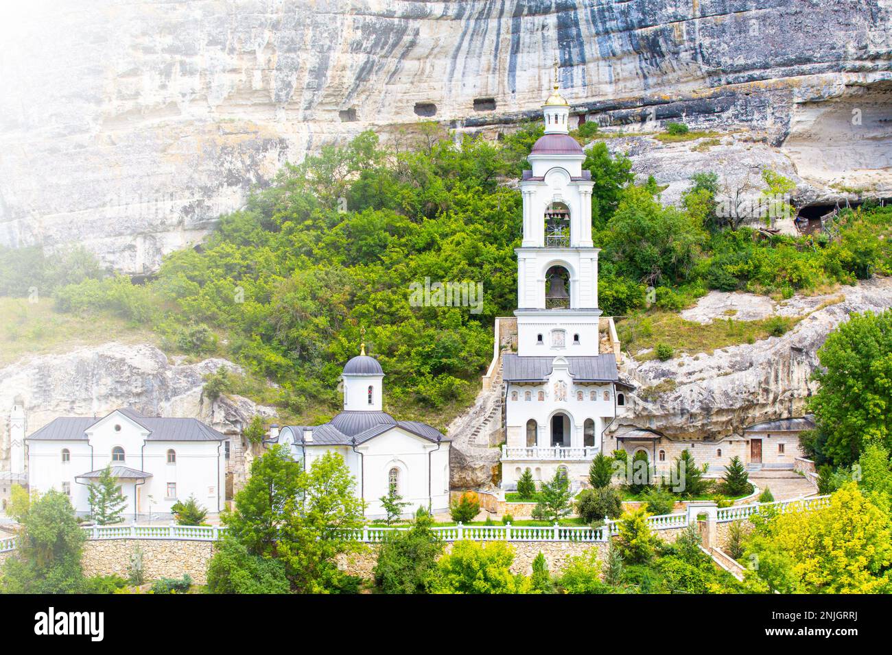 The Assumption Monastery of the Caves in Bakhchisarai, Crimea Stock ...