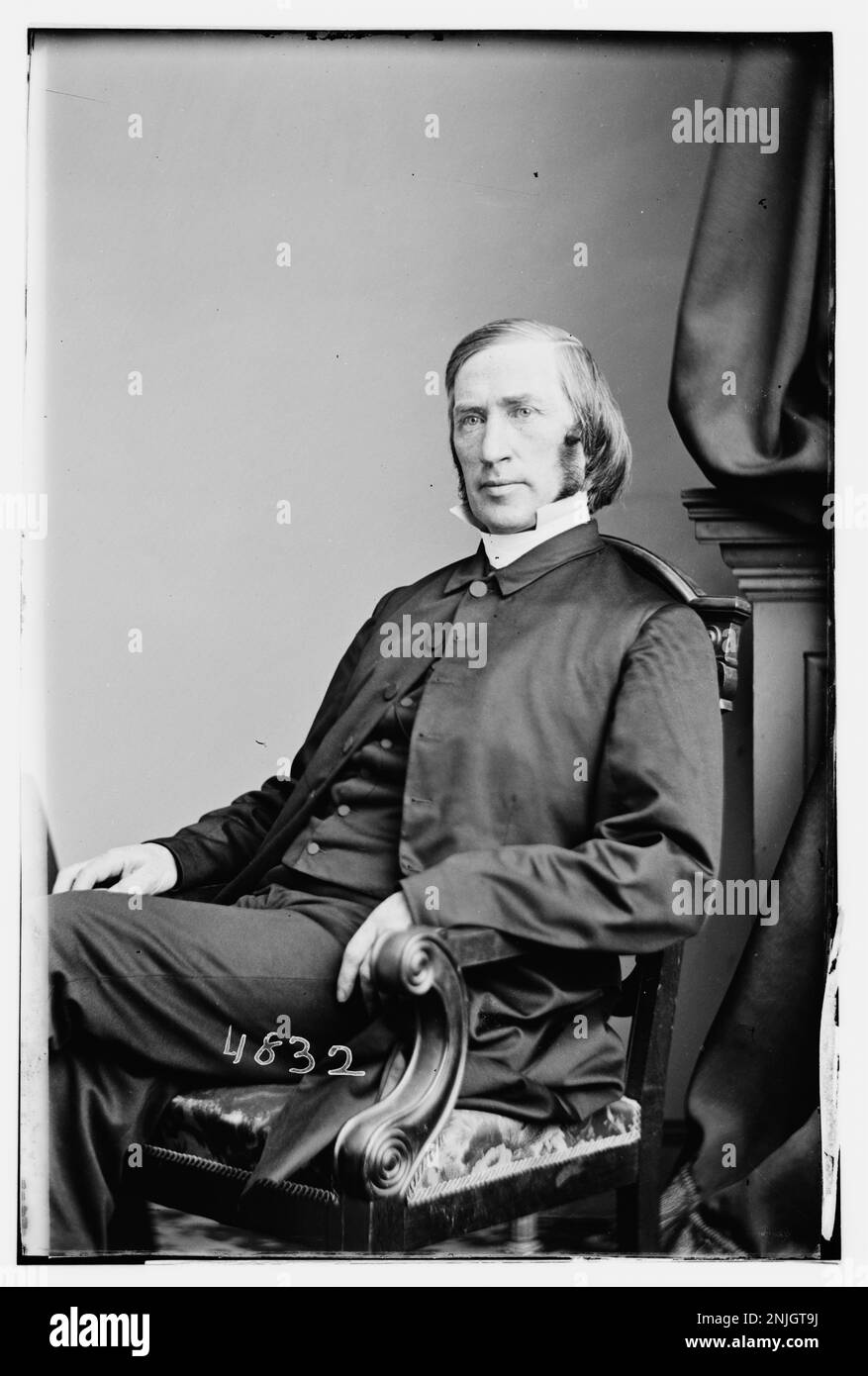 Portrait of Rev. J.G. Hubbard, a religious leader, taken by Mathew B ...