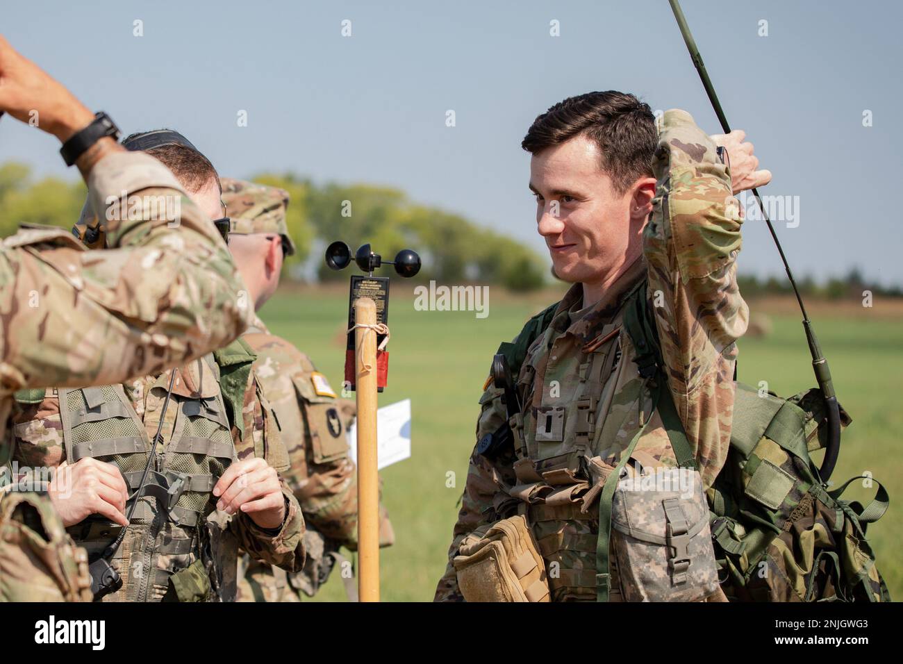 U.S. Army Soldiers utilize Single Channel Ground and Airborne Radio ...