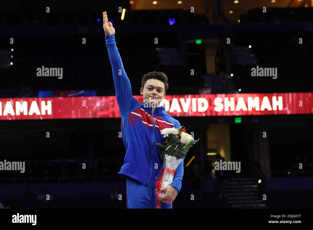 August 20, 2022: David Shamah (WOGA) won the all-around for junior men ...