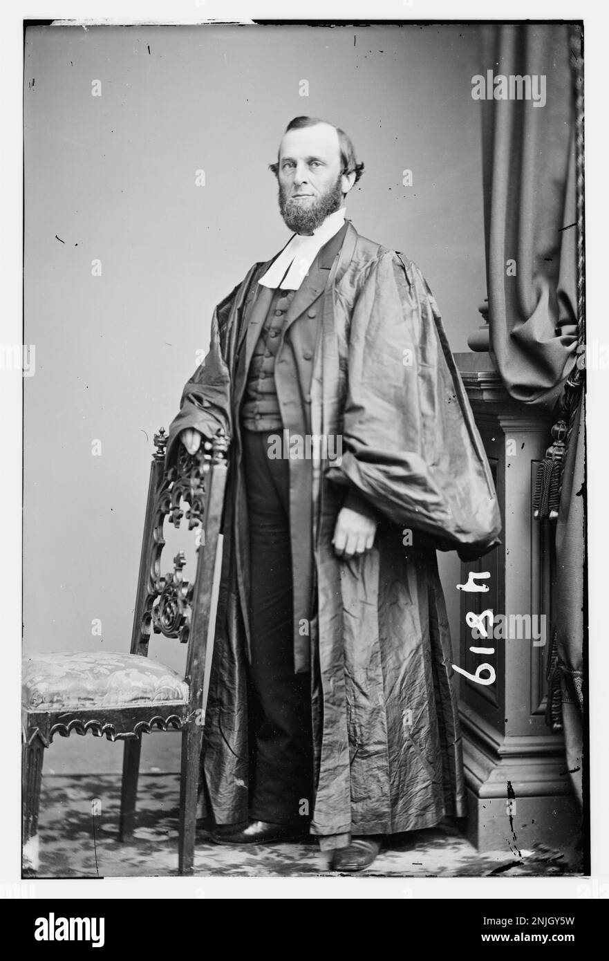 Photograph of Reverend Thomas Gallaudet, a 19th-century religious ...