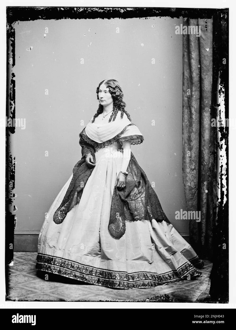 Portrait of Laura Keene, a well-known 19th-century American actress ...