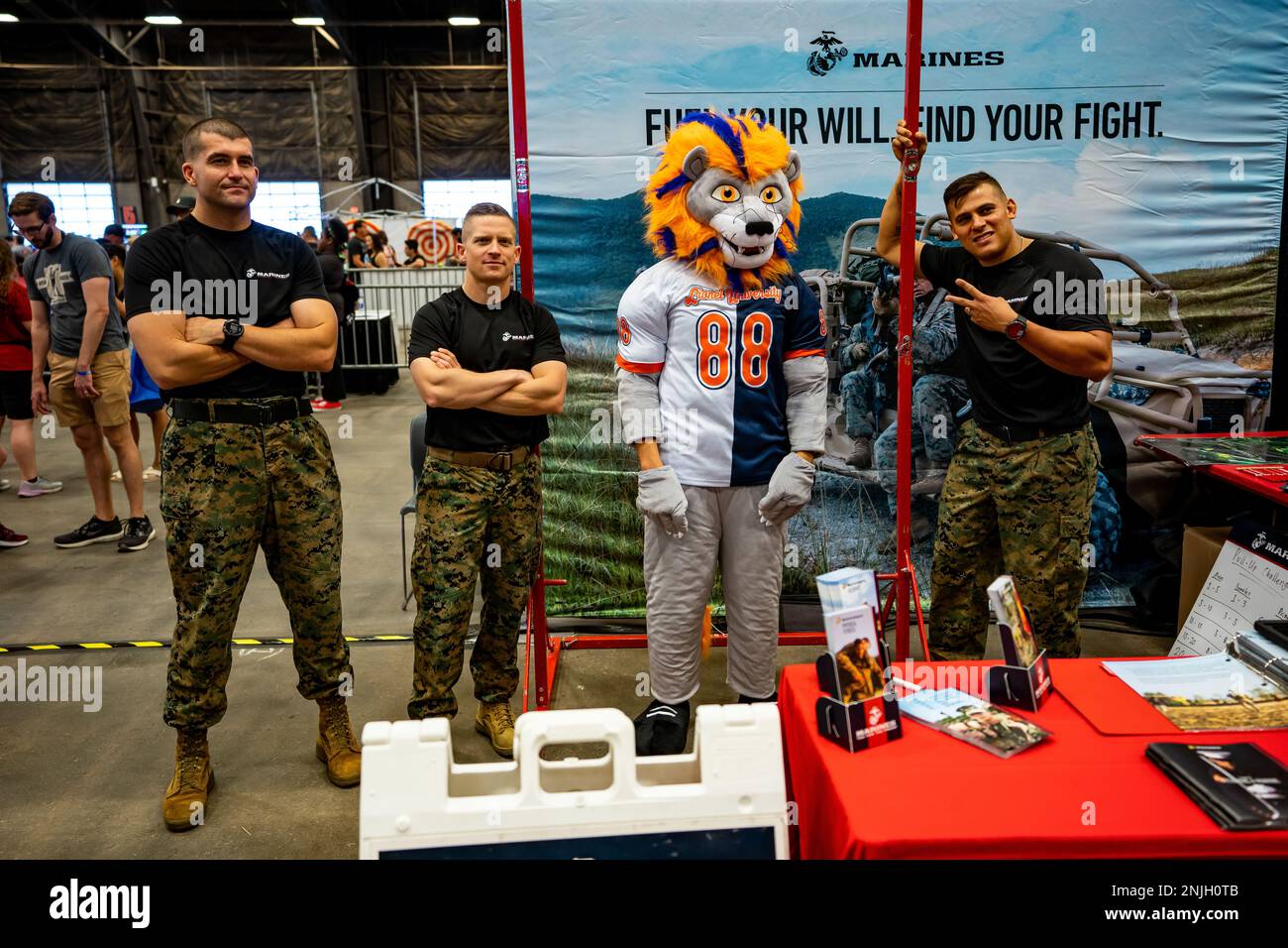 Marines from Recruiting Station Phoenix show their support at the 2022 ...