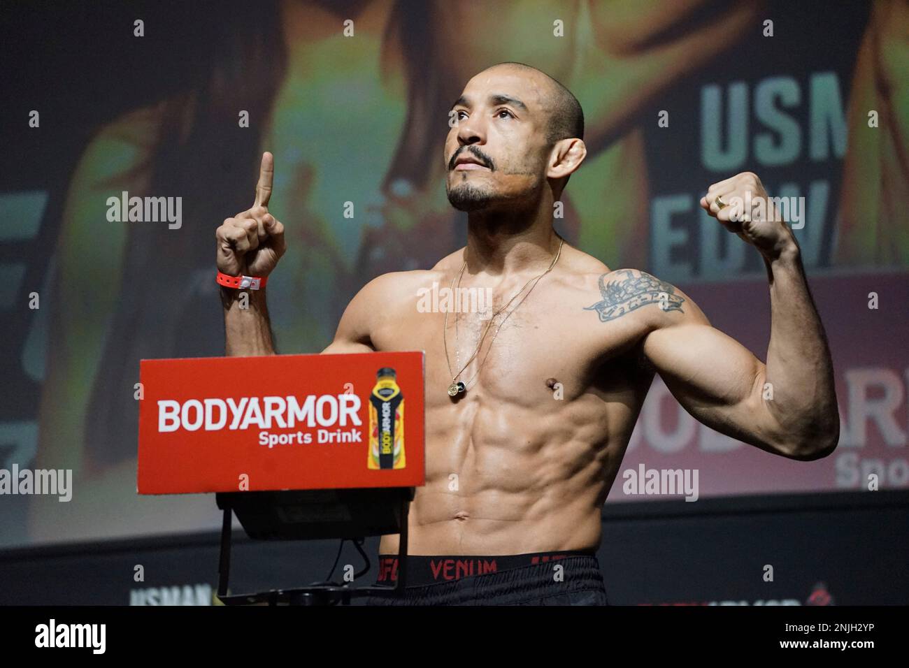 SALT LAKE CITY, UT - AUGUST 19: Jose Aldo weighs in for UFC 278 bout ...