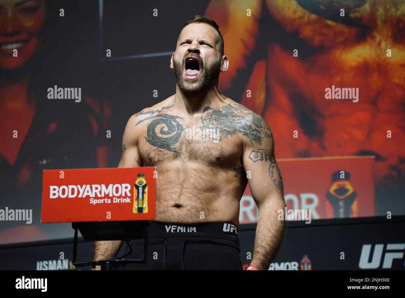 SALT LAKE CITY, UT - AUGUST 19: Harry Hunsucker weighs in for UFC 278 ...
