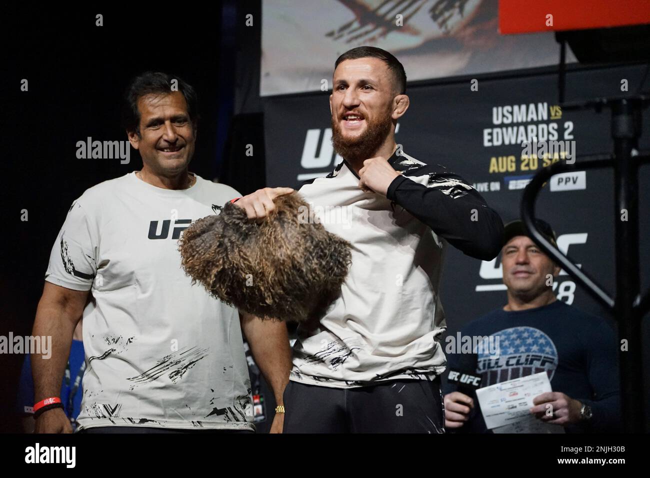 SALT LAKE CITY, UT - AUGUST 19: Merab Dvalishvili weighs in for UFC 278 ...