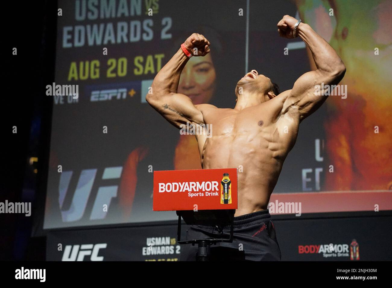 SALT LAKE CITY, UT - AUGUST 19: Paulo Costa weighs in for UFC 278 bout ...