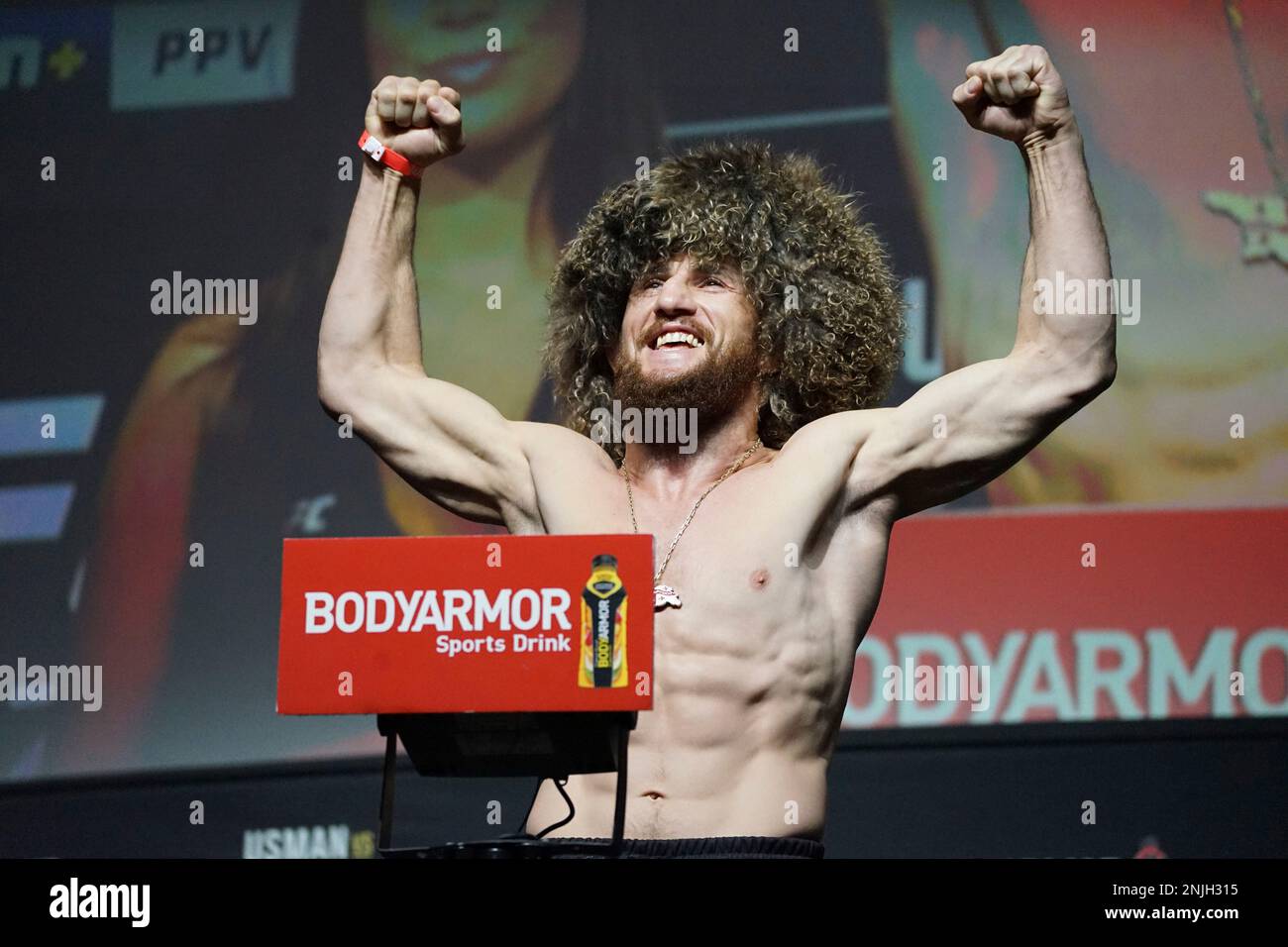 SALT LAKE CITY, UT - AUGUST 19: Merab Dvalishvili weighs in for UFC 278 ...