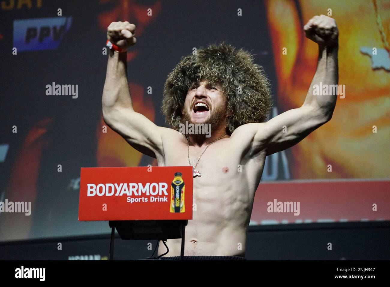 SALT LAKE CITY, UT - AUGUST 19: Merab Dvalishvili weighs in for UFC 278 ...