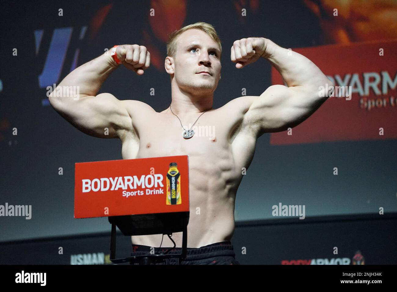SALT LAKE CITY, UT - AUGUST 19: AJ Fletcher weighs in for UFC 278 bout ...