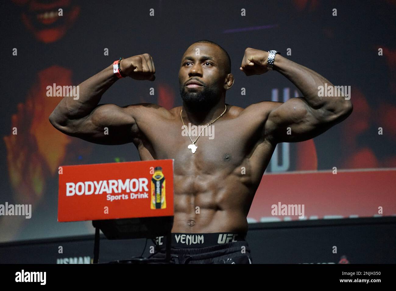 SALT LAKE CITY, UT - AUGUST 19: Ange Loosa weighs in for UFC 278 bout ...