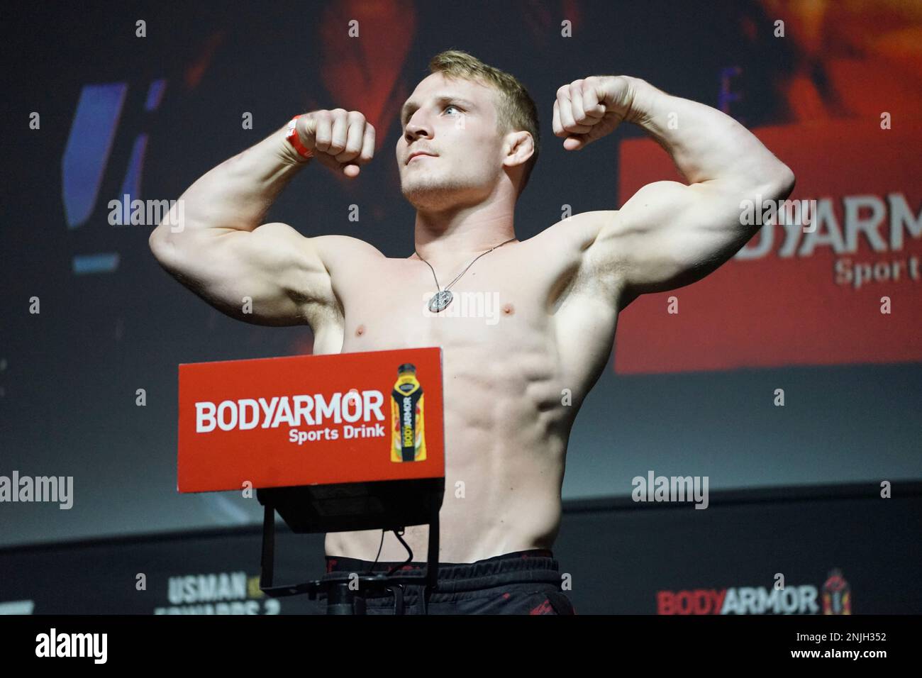 SALT LAKE CITY, UT - AUGUST 19: AJ Fletcher weighs in for UFC 278 bout ...