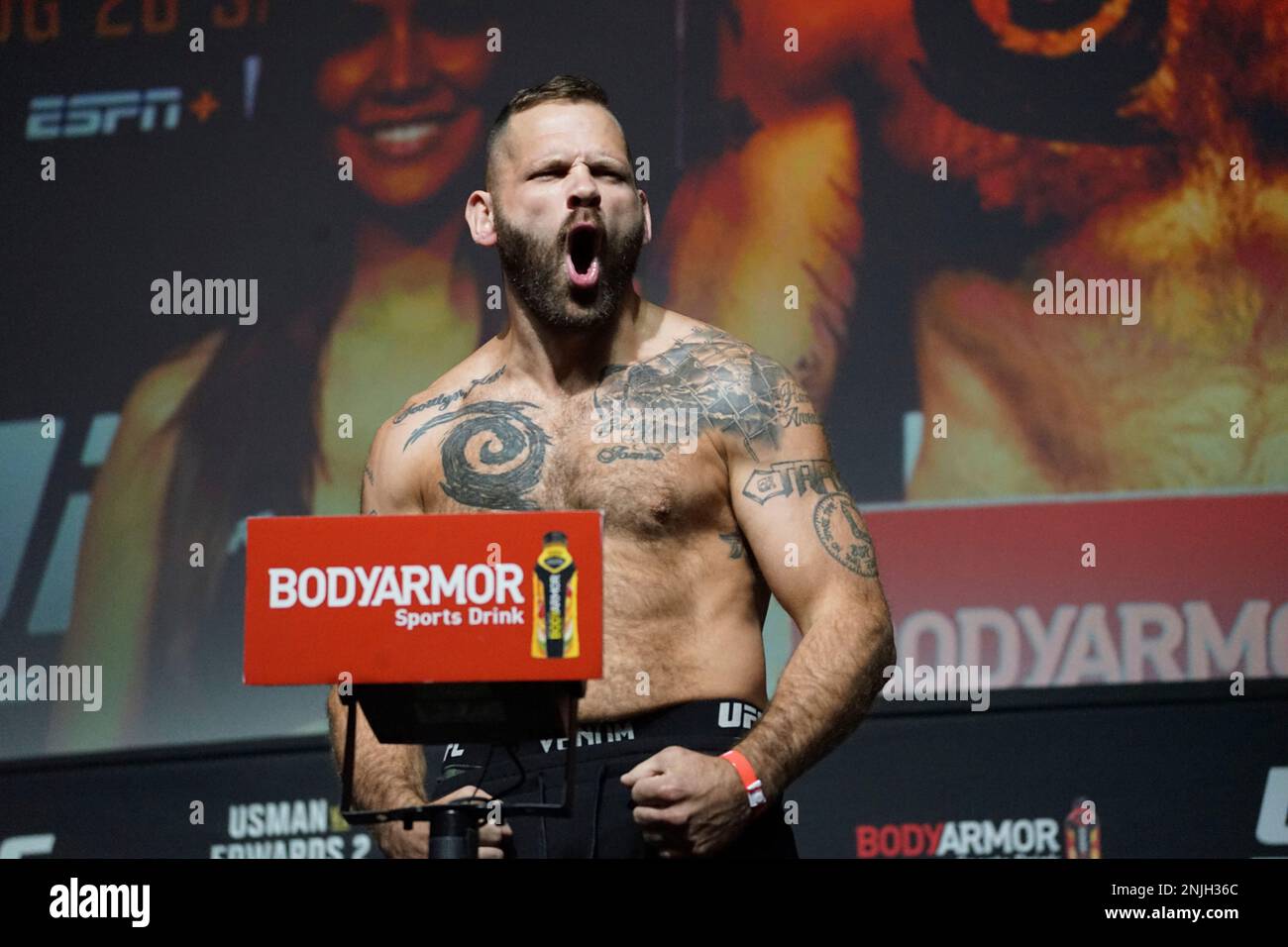 SALT LAKE CITY, UT - AUGUST 19: Harry Hunsucker weighs in for UFC 278 ...