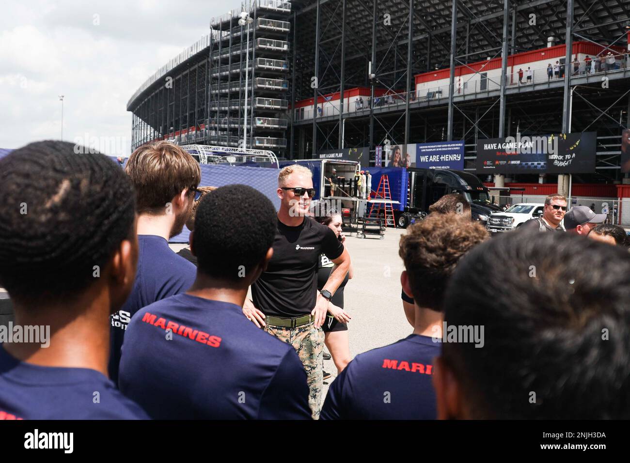 U.S. Marine Sgt. Isaac Holley, a recruiter with Recruiting Station (RS ...