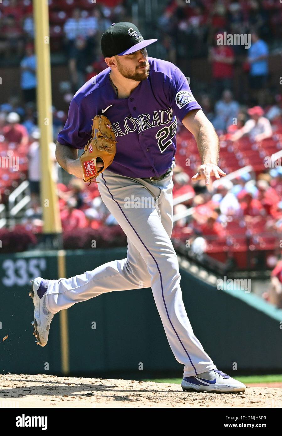 ST. LOUIS, MO - AUGUST 18: Colorado Rockies pitcher Austin Gomber (26 ...