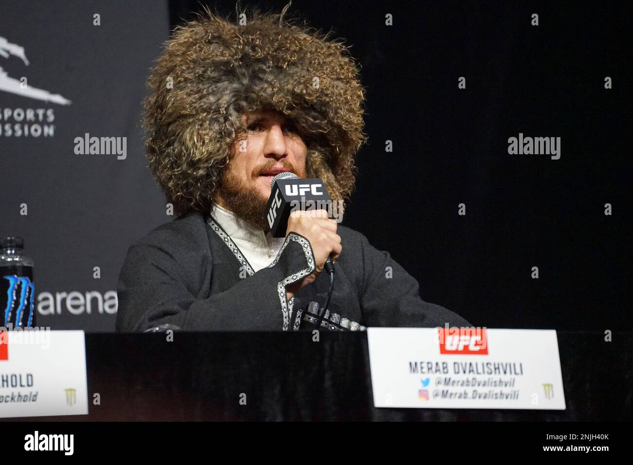 SALT LAKE CITY, UT - AUGUST 18: Merab Dvalishvili appears at the UFC ...