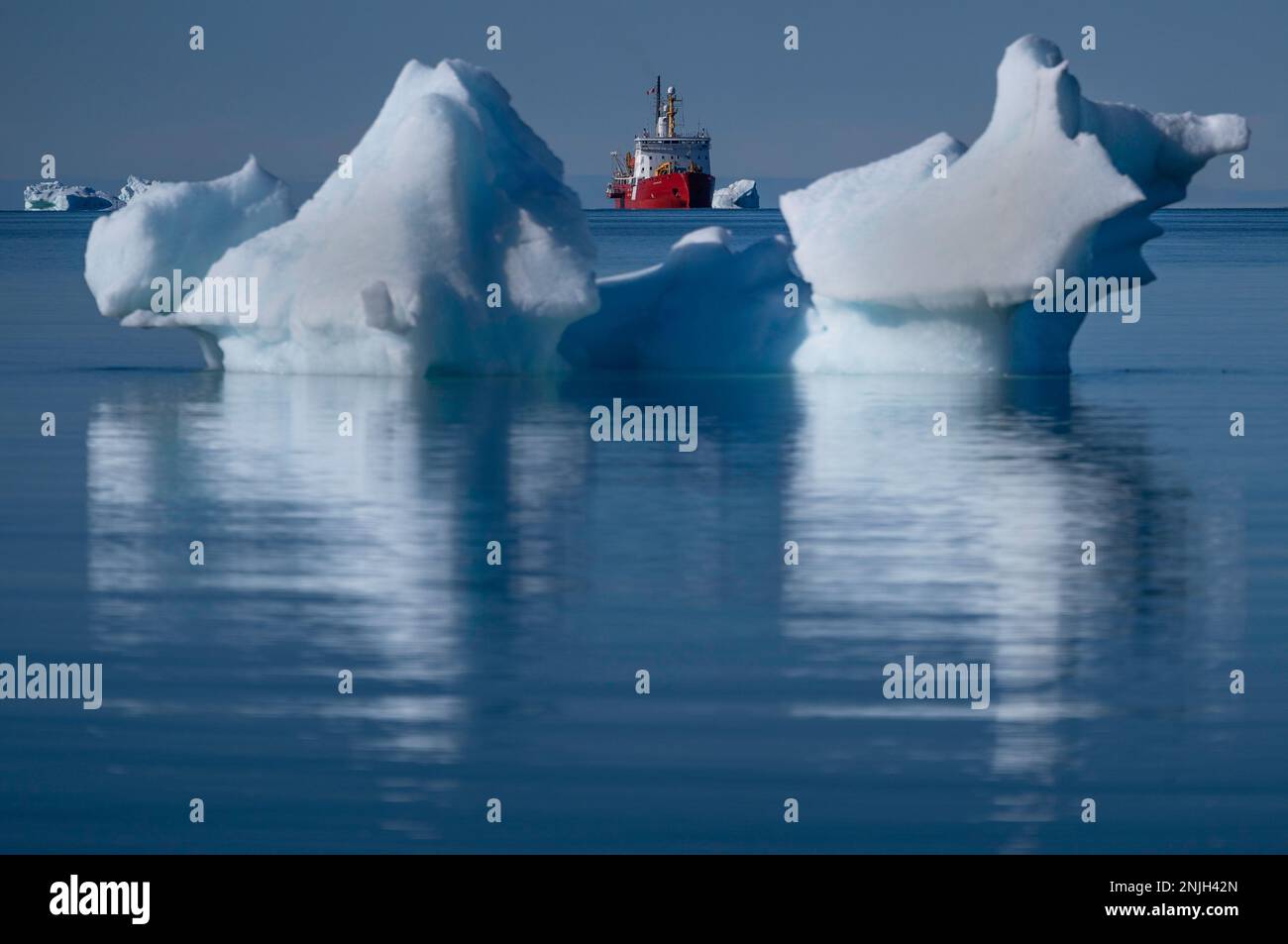 THULE AIR BASE, Greenland – A Canadian Coast Guard ice breaker awaits ...