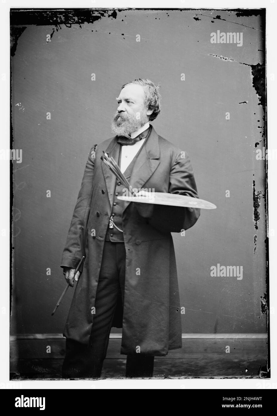 Portrait of Constantino Brumidi, artist known for his work in the U.S ...