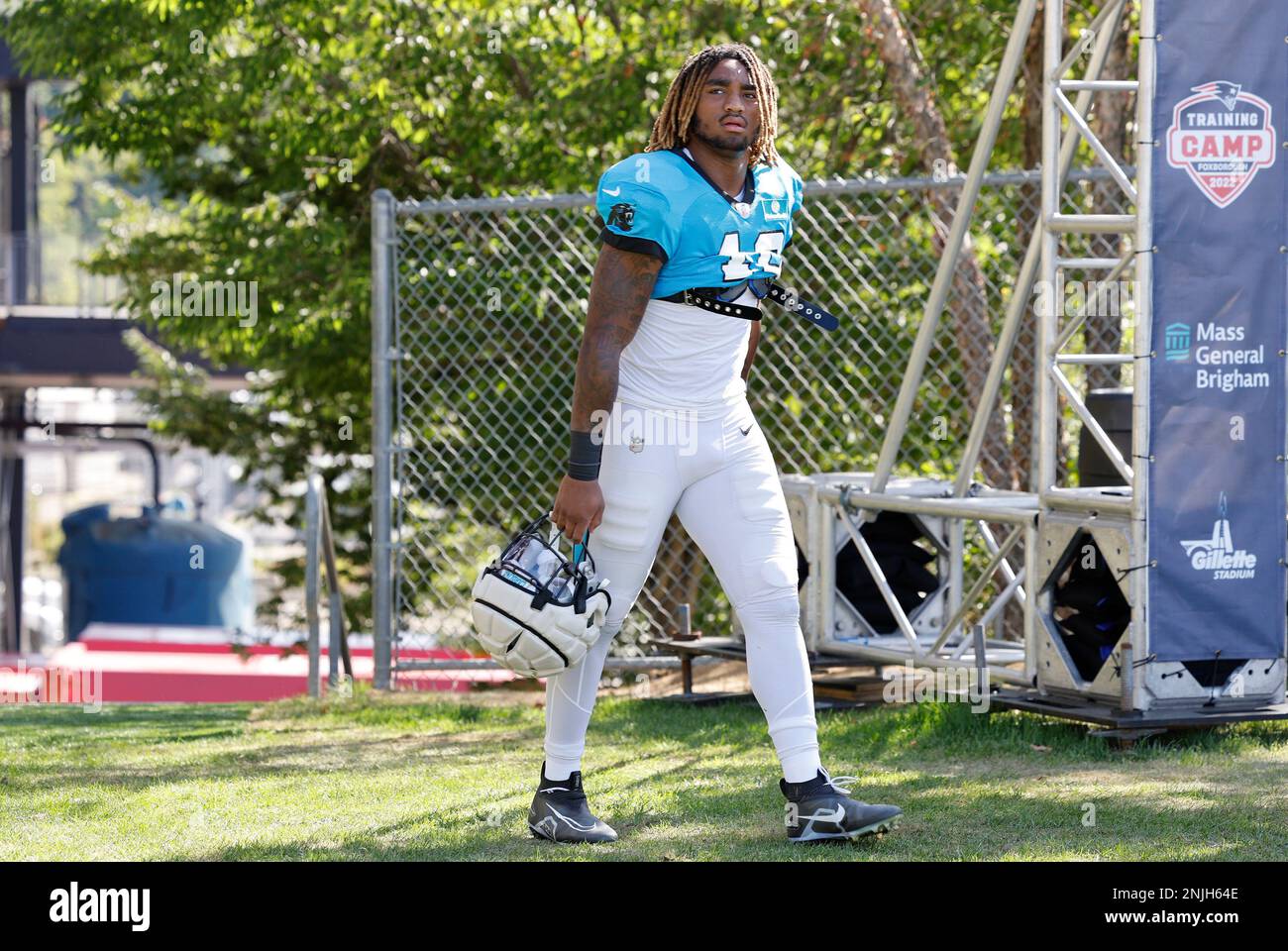 FOXBOROUGH, MA - AUGUST 16: Carolina Panthers linebacker Arron Mosby ...