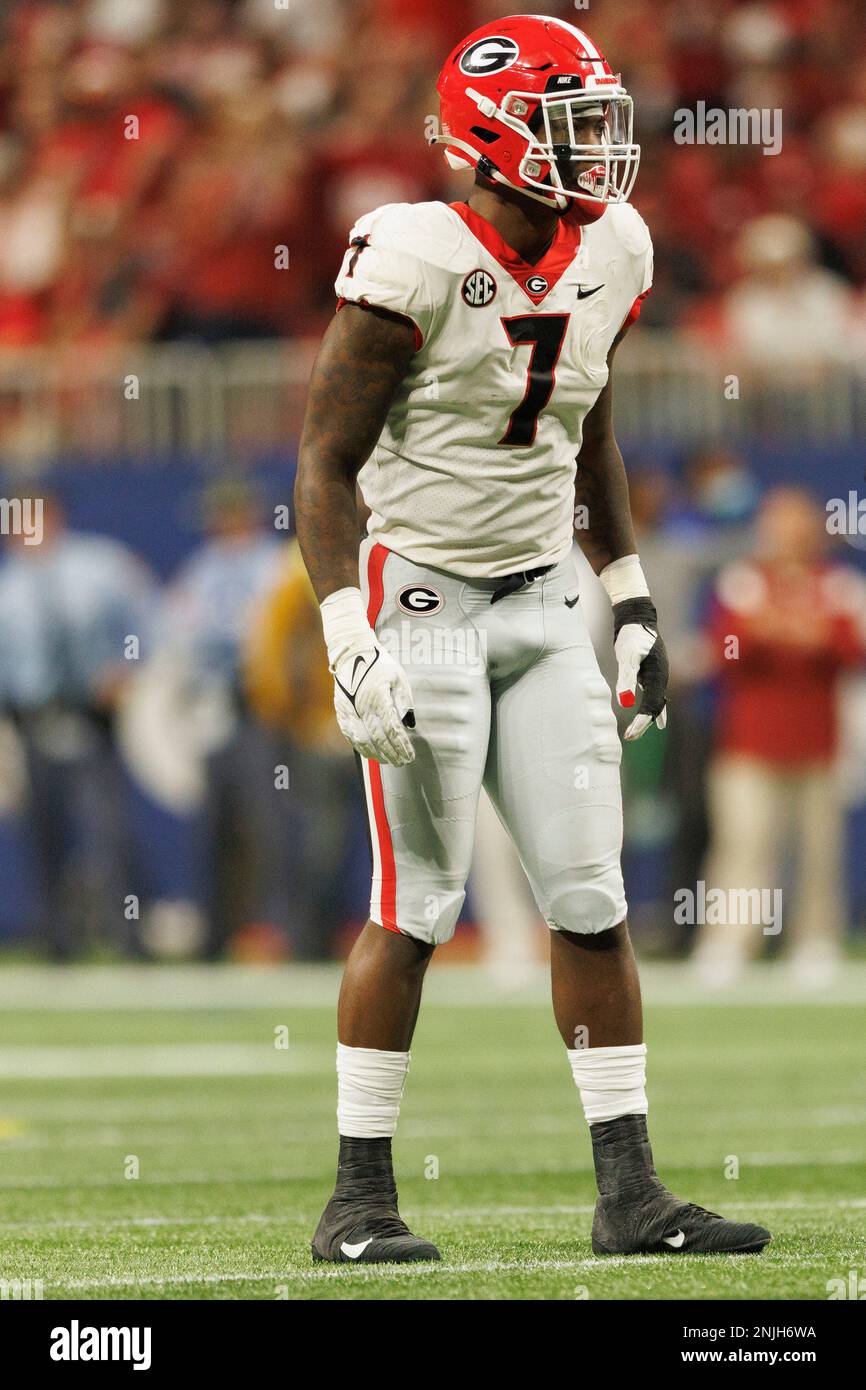 Georgia linebacker Quay Walker (7) during the Southeastern Conference ...