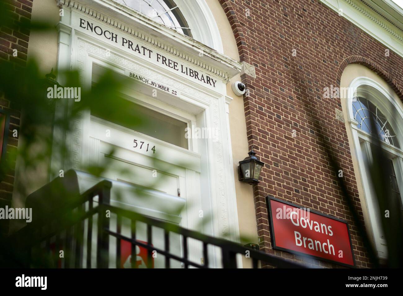 The Enoch Pratt Free Library-Govans Branch on Bellona Avenue in ...