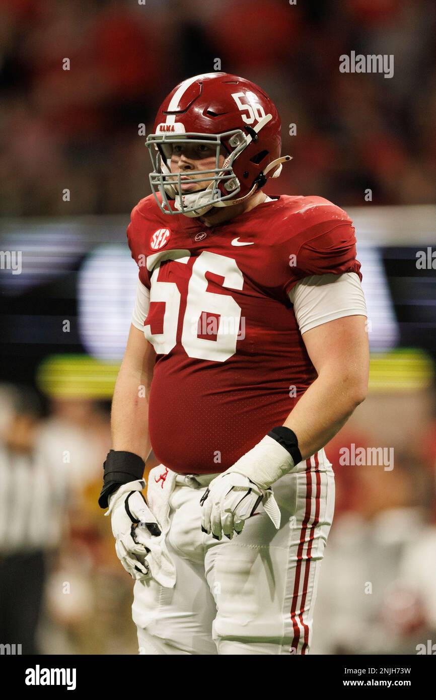 Alabama offensive lineman Seth McLaughlin (56) during the Southeastern ...