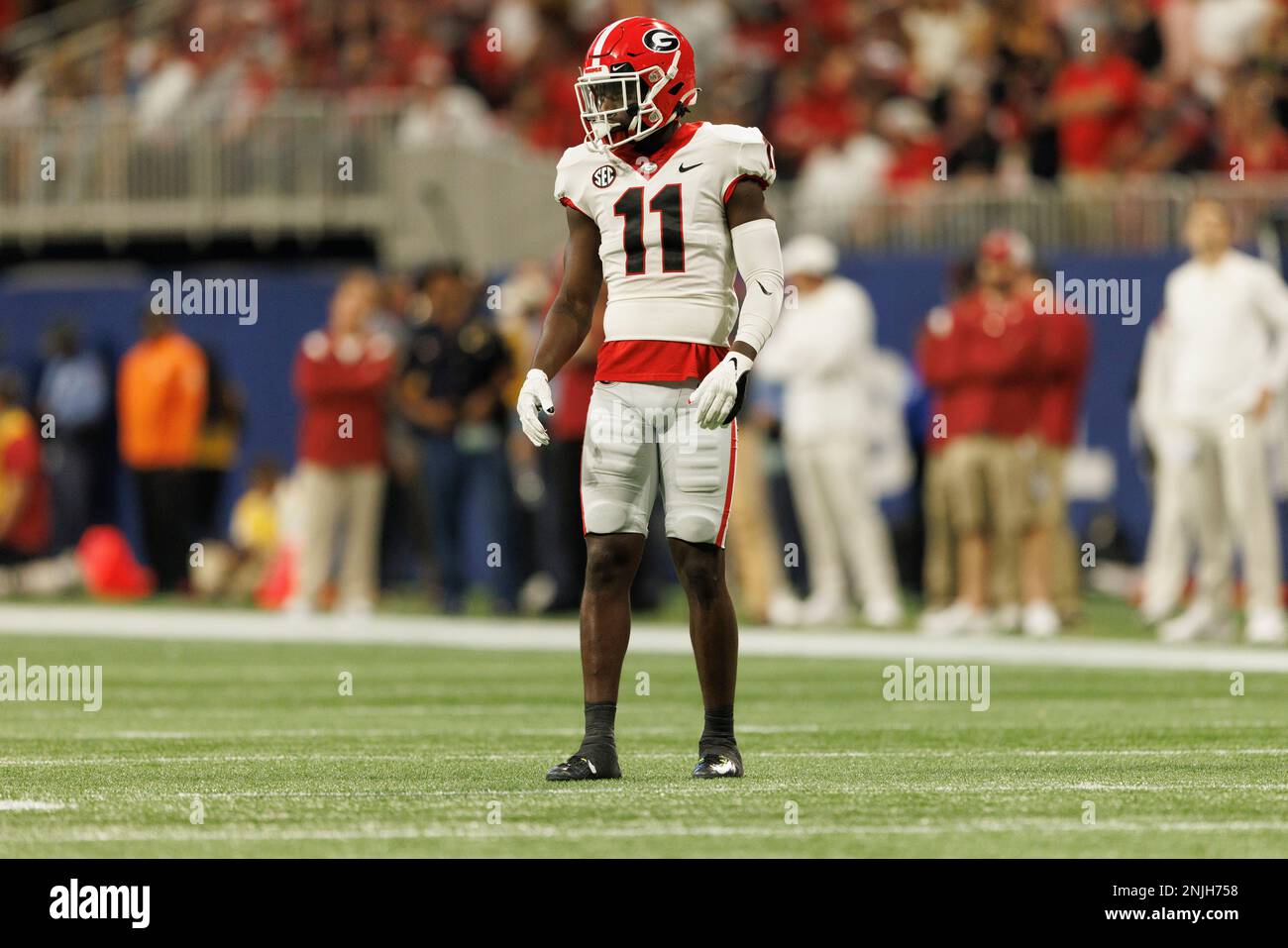 Georgia defensive back Derion Kendrick (11) defends in coverage during ...