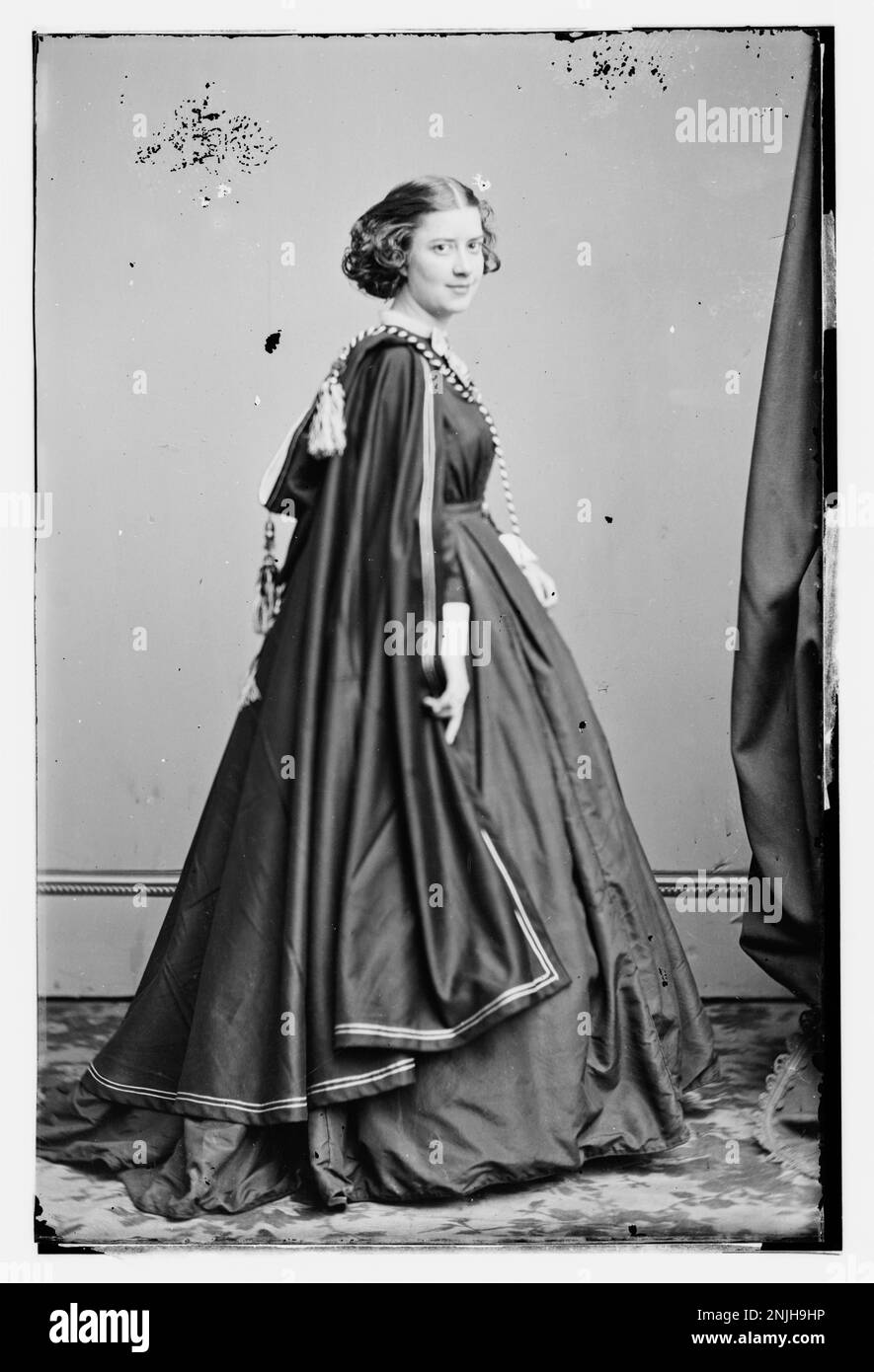 Portrait of Emma Webb, captured in the Library of Congress Brady-Handy ...