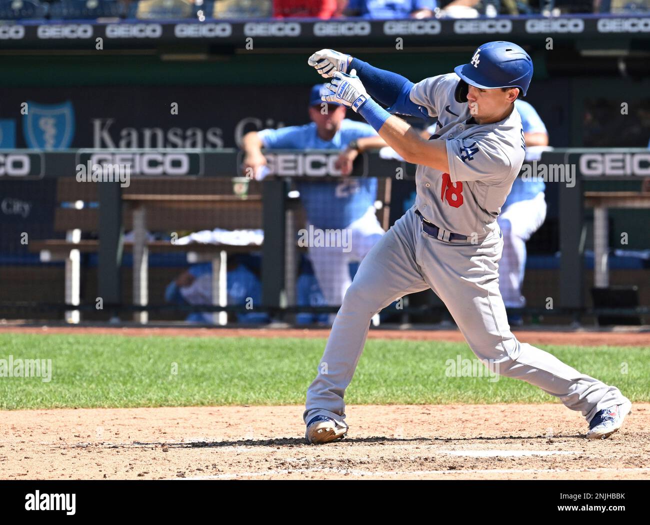 KANSAS CITY, MO - AUGUST 14: Los Angeles Dodgers catcher Tony Walters ...