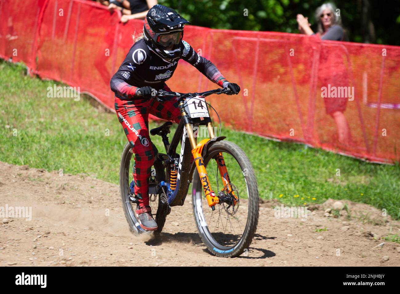 August 06, 2022: Mikayla Parton of Great Britain (14) races in the ...