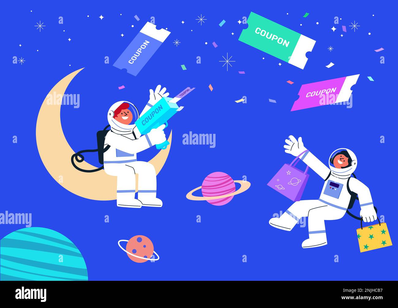 drawing of astronauts for fast delivery and universe class shopping ...