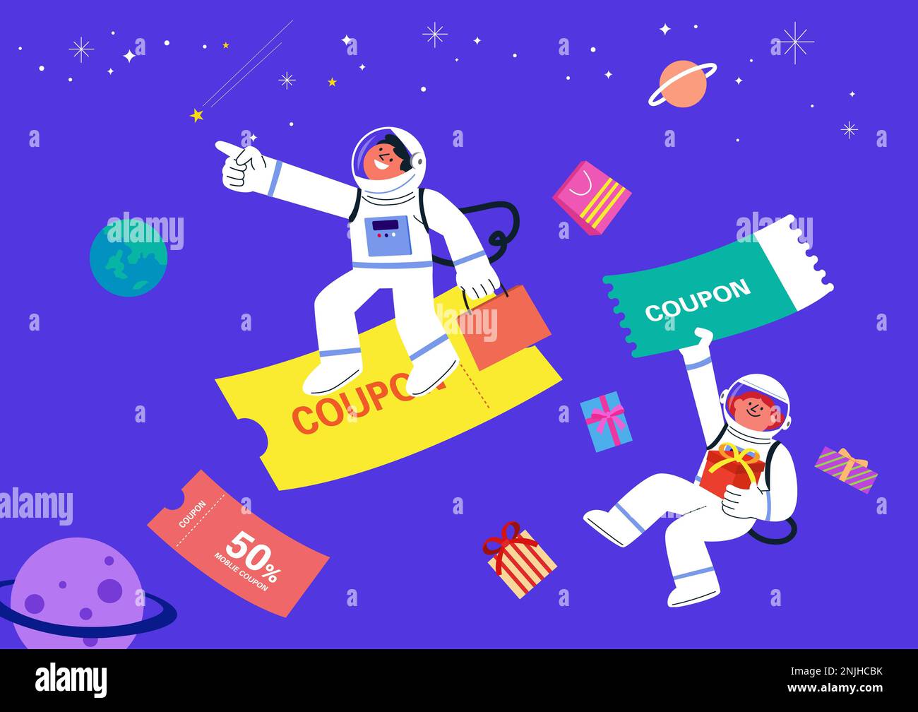 drawing of astronauts for fast delivery and universe class shopping ...