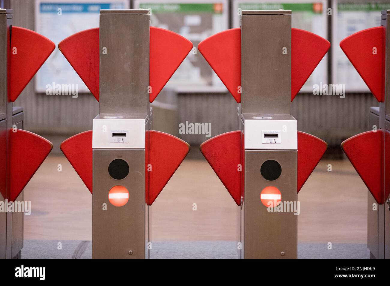 The new prototype fare gate is seen at the Richmond BART Station in ...