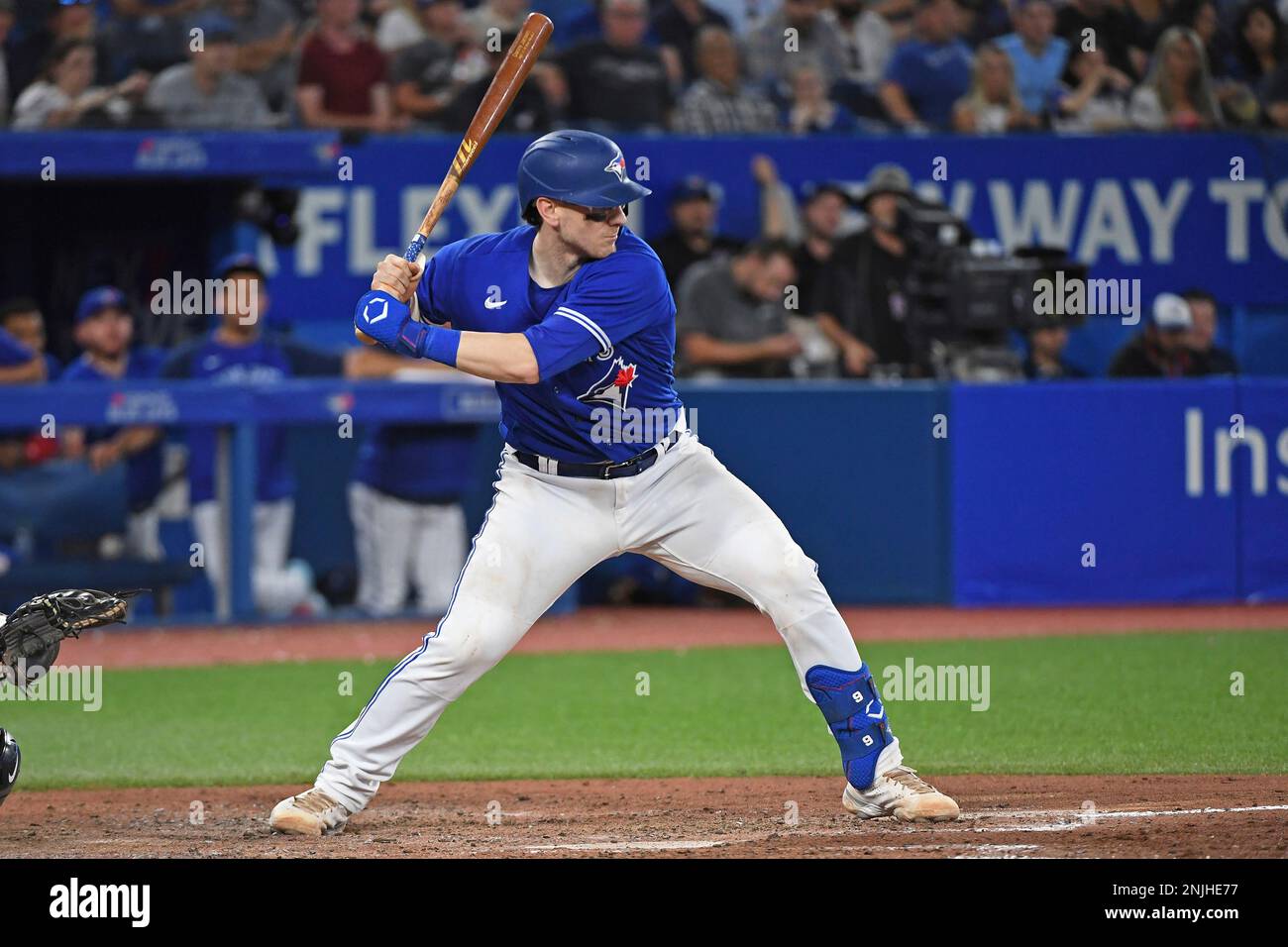 TORONTO, ON - AUGUST 15: Toronto Blue Jays Catcher Danny Jansen (9 ...