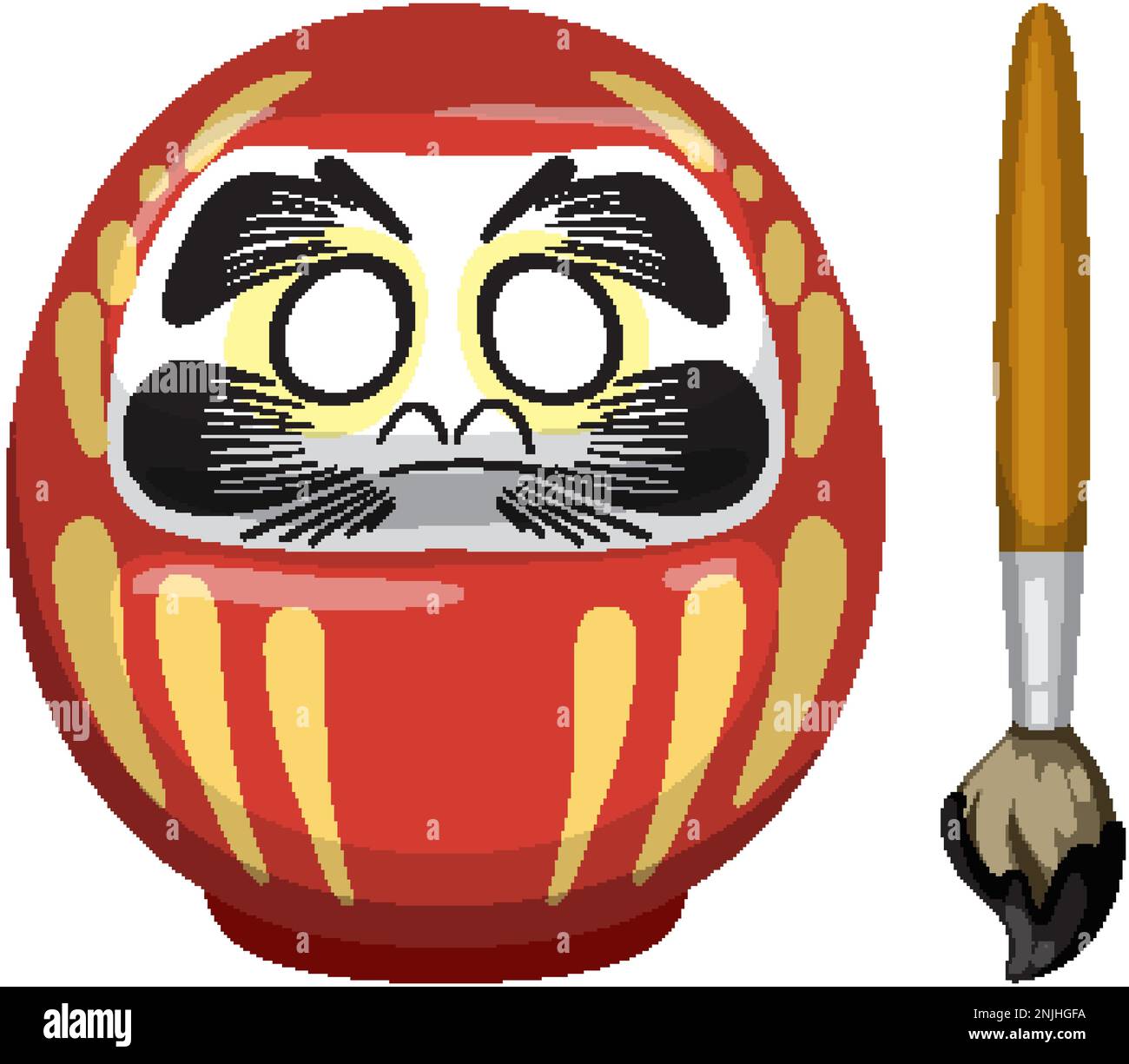 Daruma doll clipart Stock Vector Images - Alamy