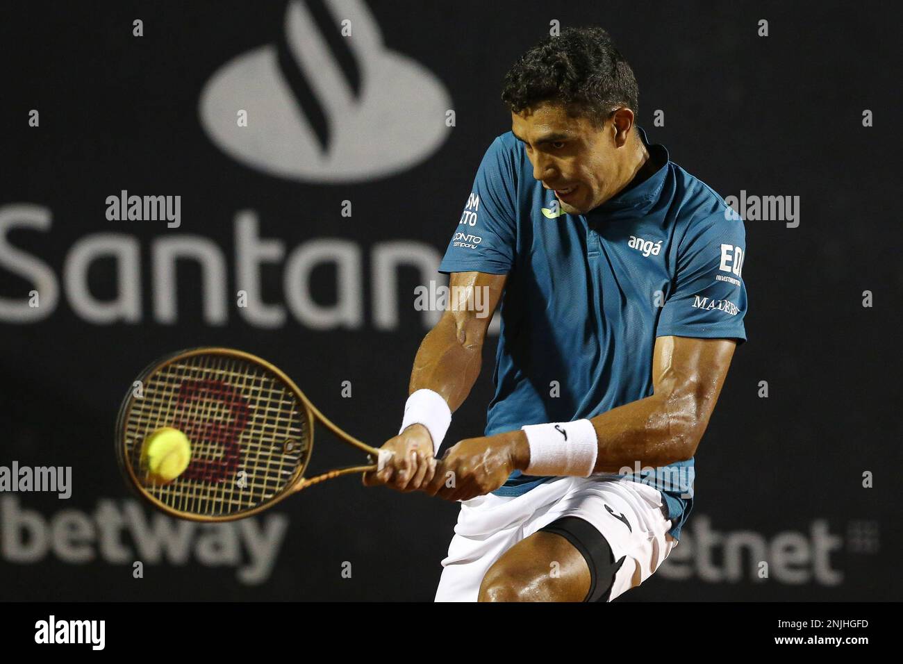 Rio de Janeiro, Brazil, 22th Feb, 2023. Jockey Club Brasileiro, ATP 500 ...