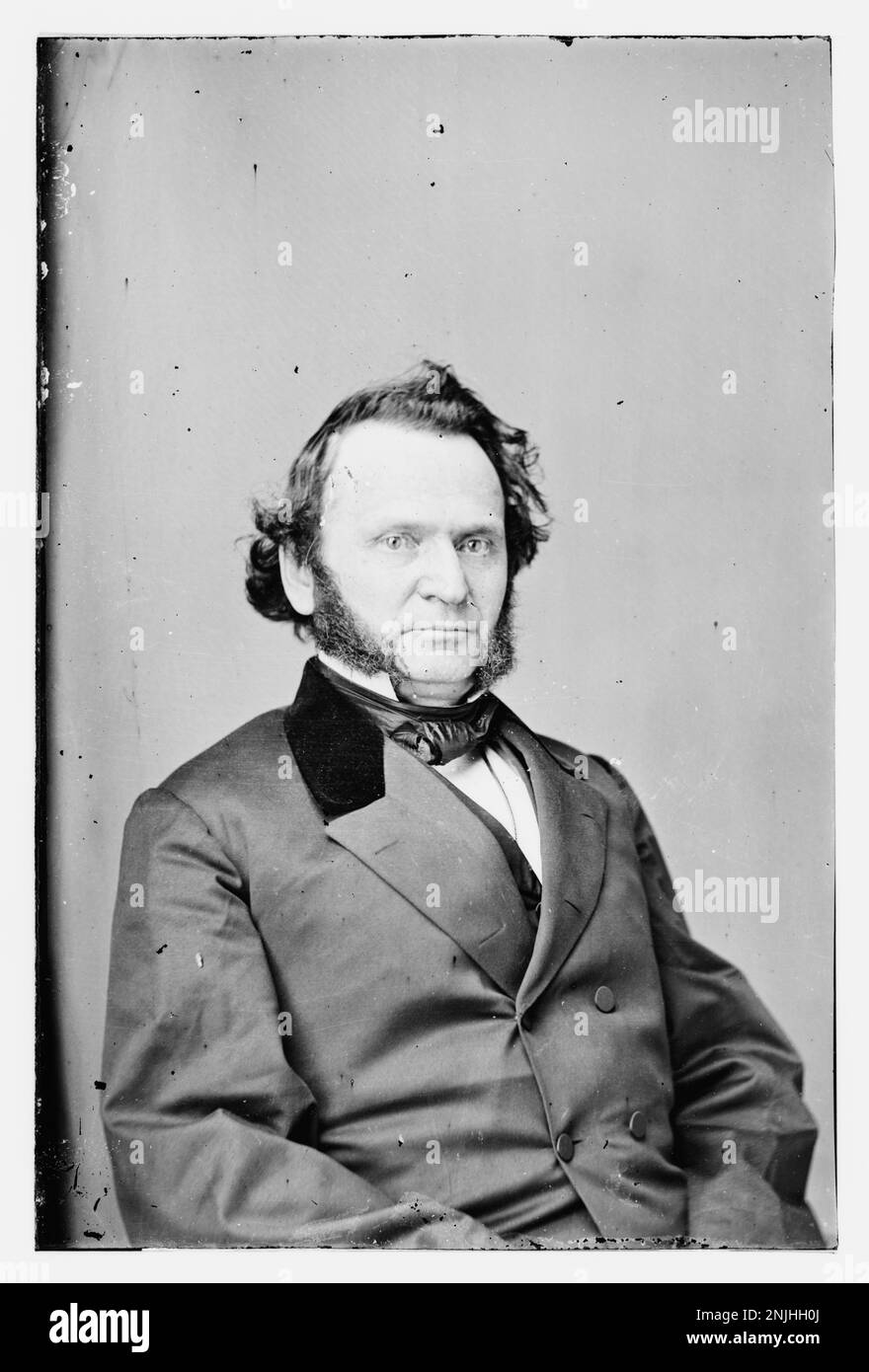 Portrait of Hon. J.W. Nelson, U.S. politician, captured in the Library ...