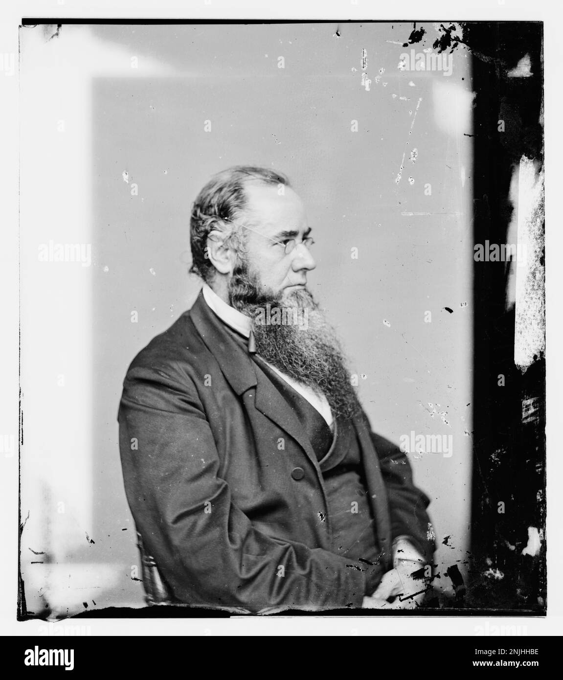 Portrait of Hon. Edwin M. Stanton, featured in the Brady-Handy ...