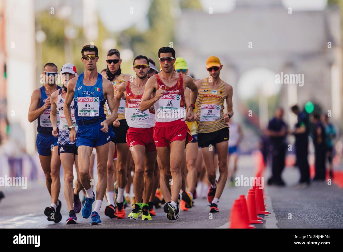 Italy's Matteo Giupponi and Spain's Miguel Lopez lead the men's 35km ...