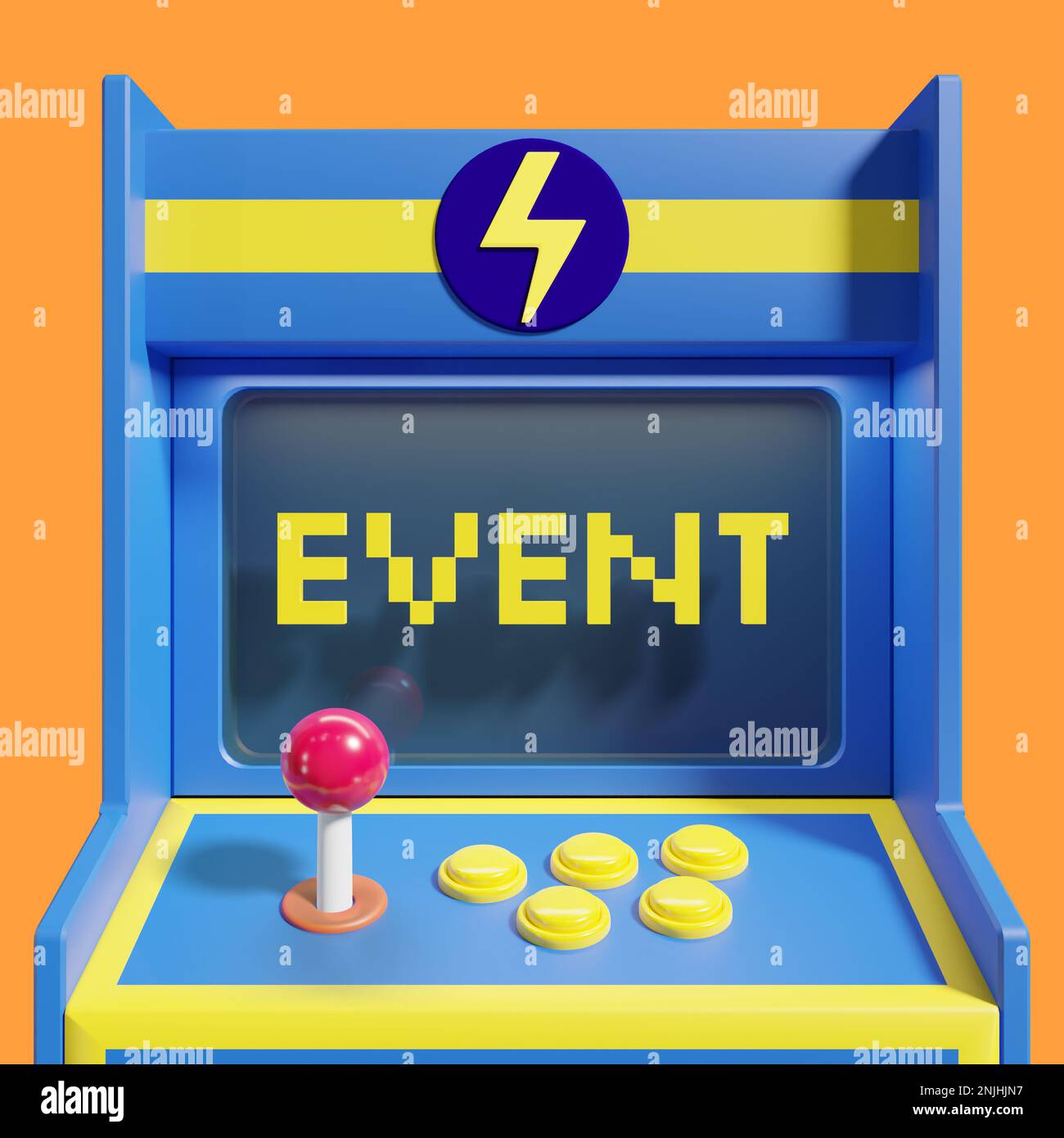 event game machine game machine 3d object graphic image Stock Photo - Alamy