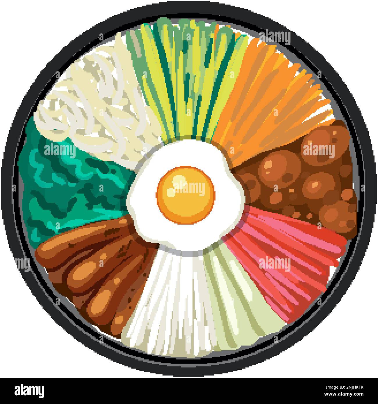 Traditional Korean Food Vector illustration Stock Vector Image & Art ...