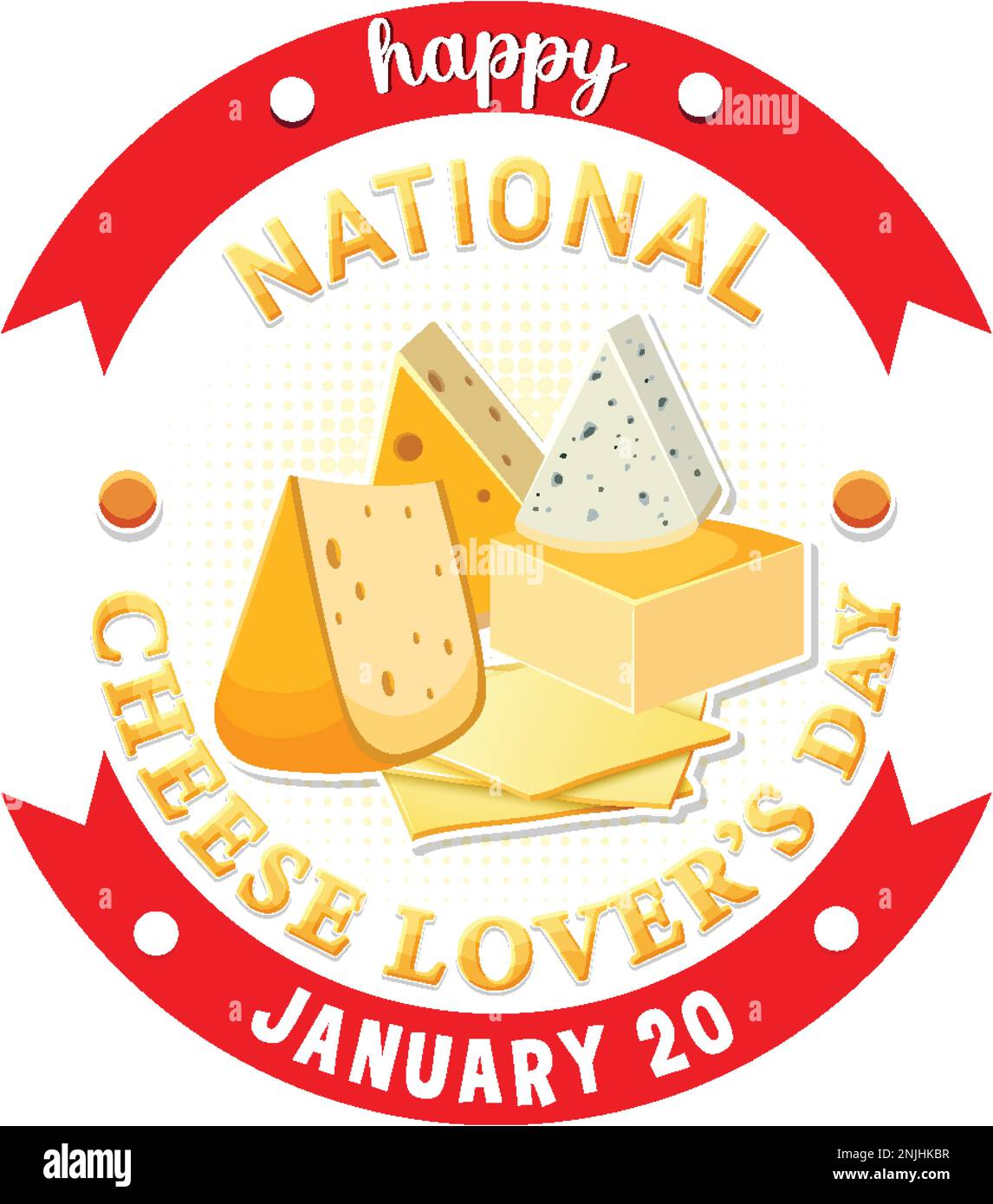 National Cheese Lovers Day Banner Design illustration Stock Vector ...