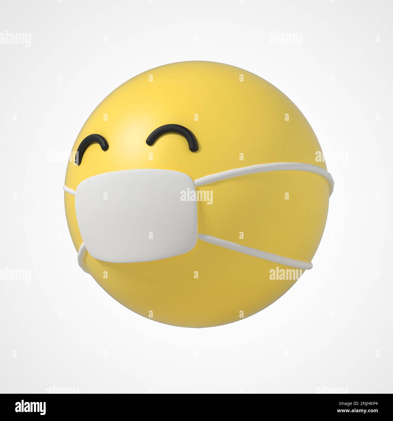 Emoji wearing mask hi-res stock photography and images - Alamy
