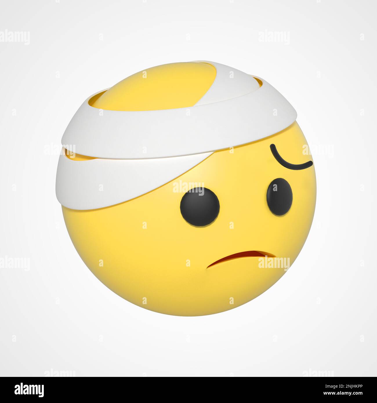 3d emoji emoticon character injury Stock Photo - Alamy