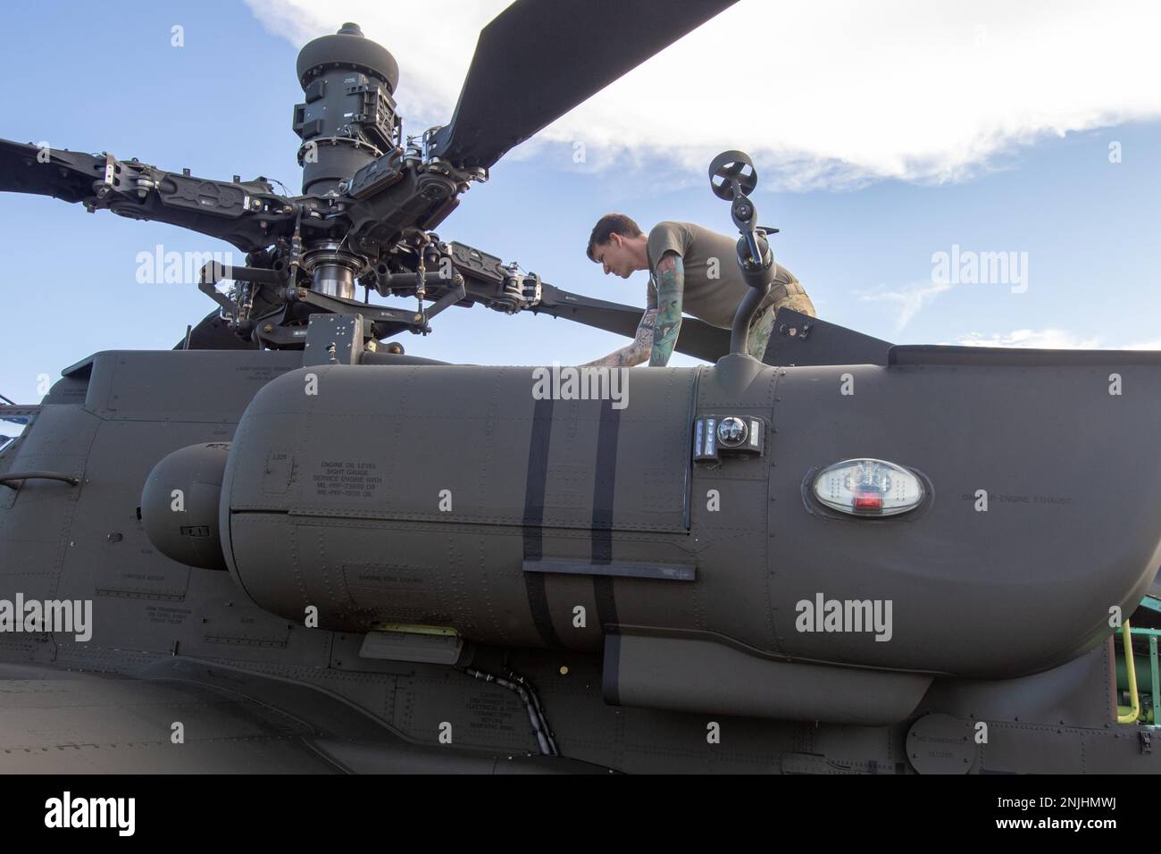 A AH-64 Apache pilot assigned to 3rd Squadron, 17th Cavalry Regiment ...