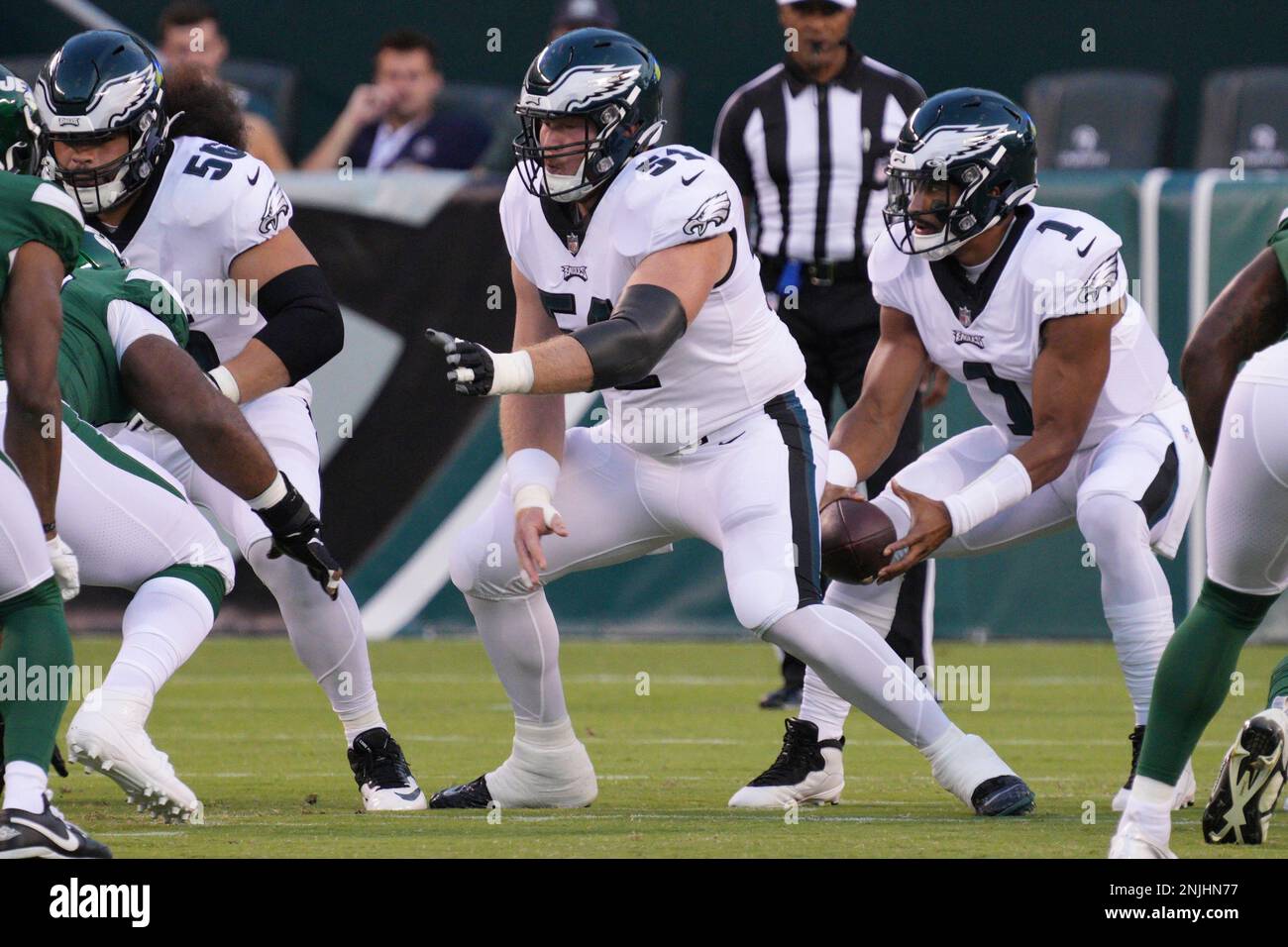 PHILADELPHIA, PA - AUGUST 12: Philadelphia Eagles center Cam Jurgens ...
